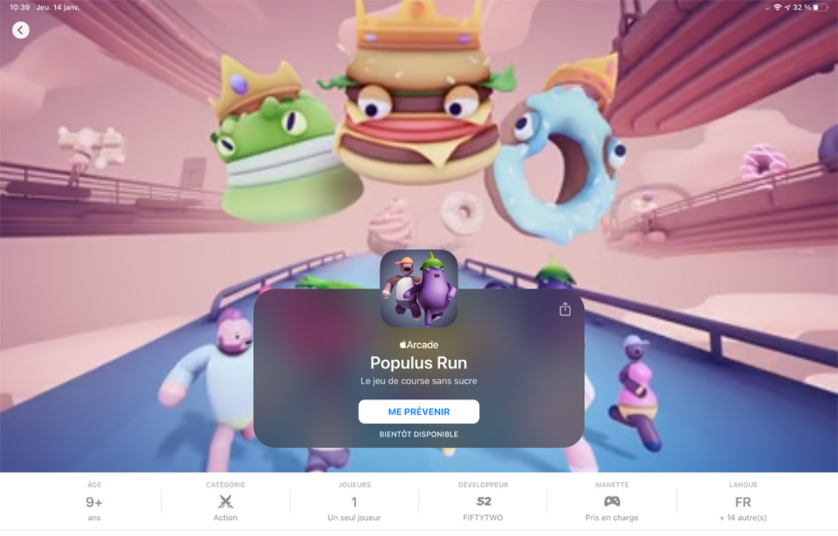 Populus Run : une course folle avec des donuts à la crème (bientôt sur Arcade)