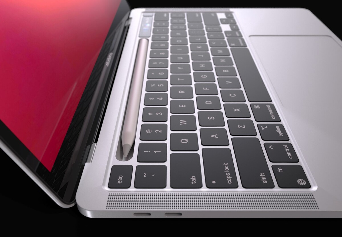 Concept : un MacBook Pro tactile avec son Apple Pencil basé sur un ...