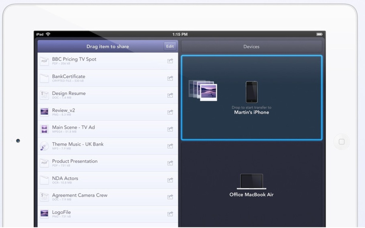 Instashare, le partage ultra efficace iOS/Mac devient compatible iPad