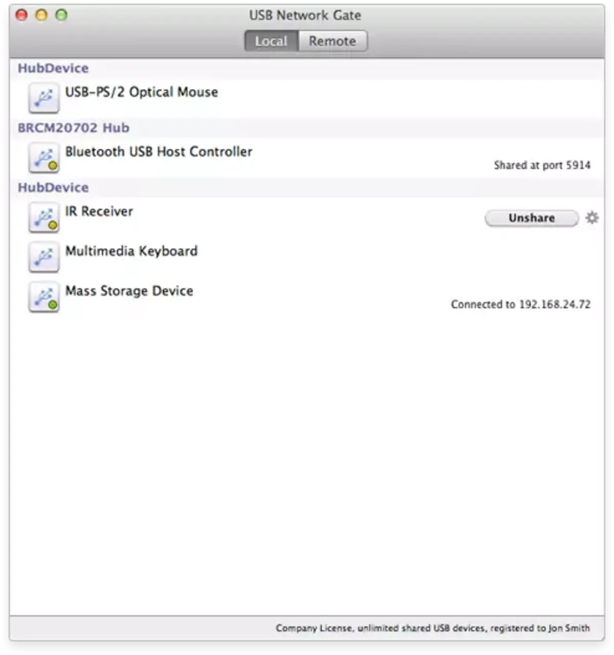 USB Network Gate permet de partager vos périphériques USB via le réseau