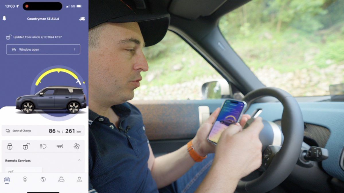 Essai Mini Countryman 2024 : électrique, CarKey, écran rond, conduite autonome... la révolution