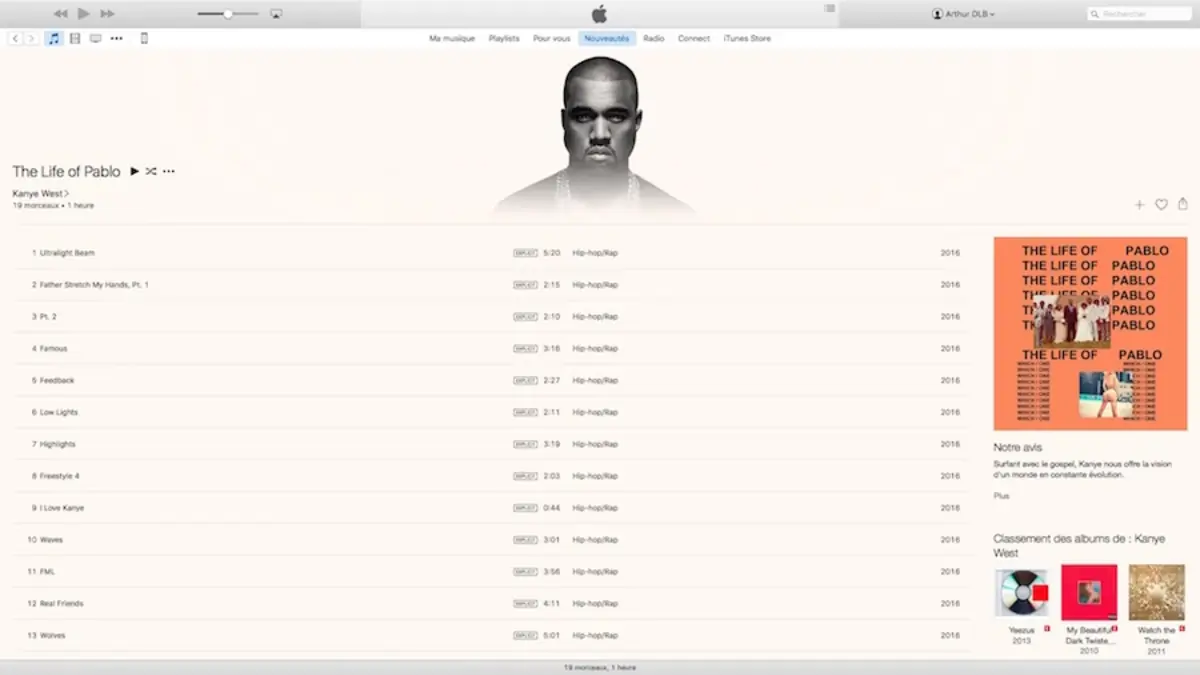 "The Life of Pablo" est disponible sur Apple Music