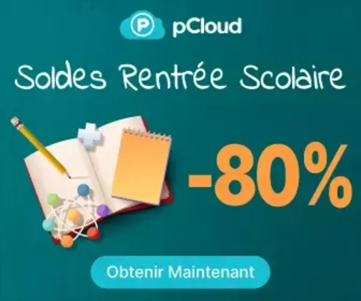 pCloud : derniers jours à -80% sur les offres Family Lifetime (à vie) : 2 To (5 p.) à 350€