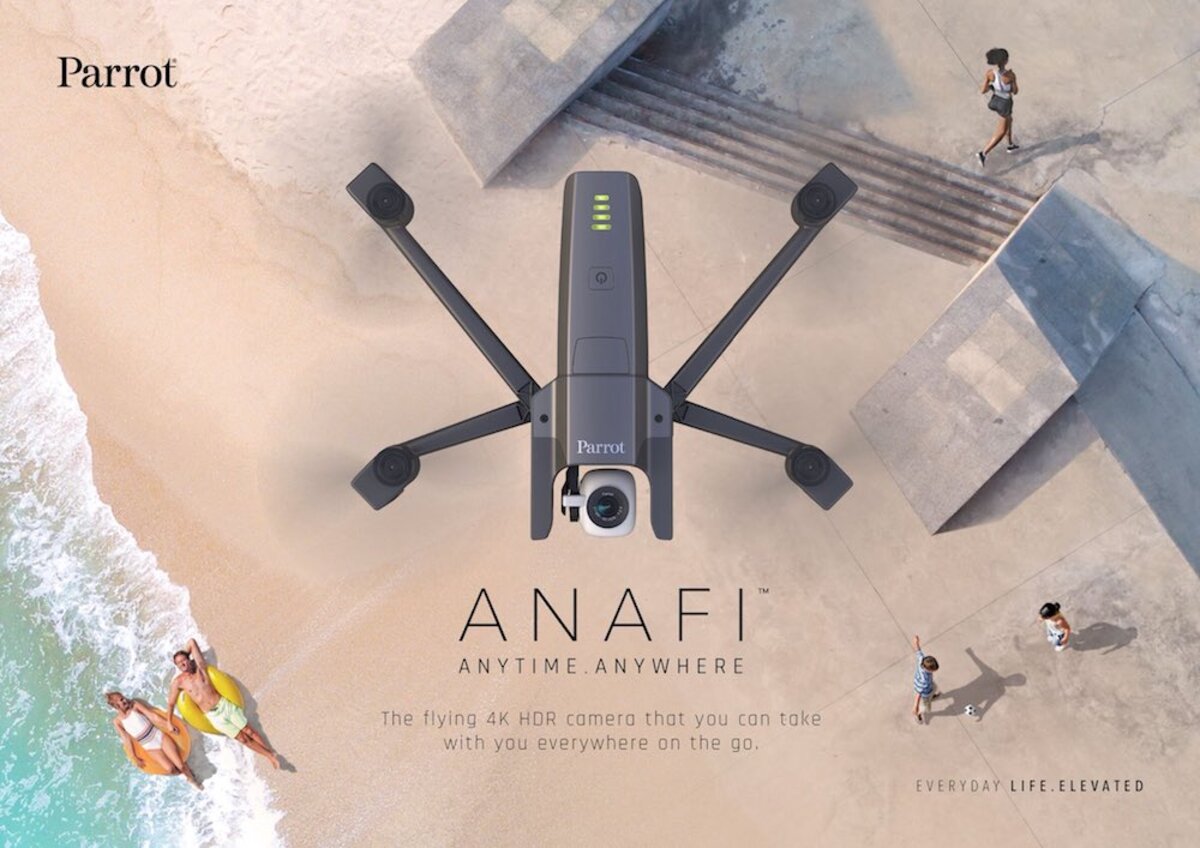 Parrot présente son nouveau drone "Anafi" : 4k HDR, nacelle stabilisée et bras rétractables