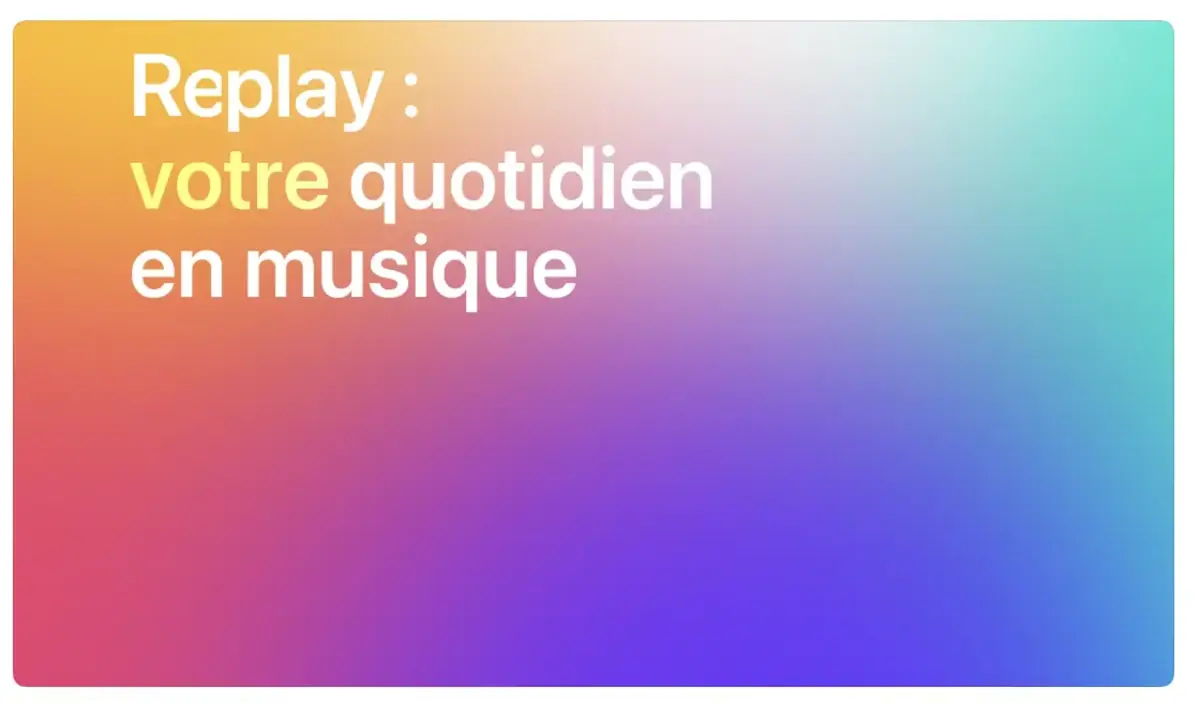 Comment écouter son Replay 2025 sur Apple Music