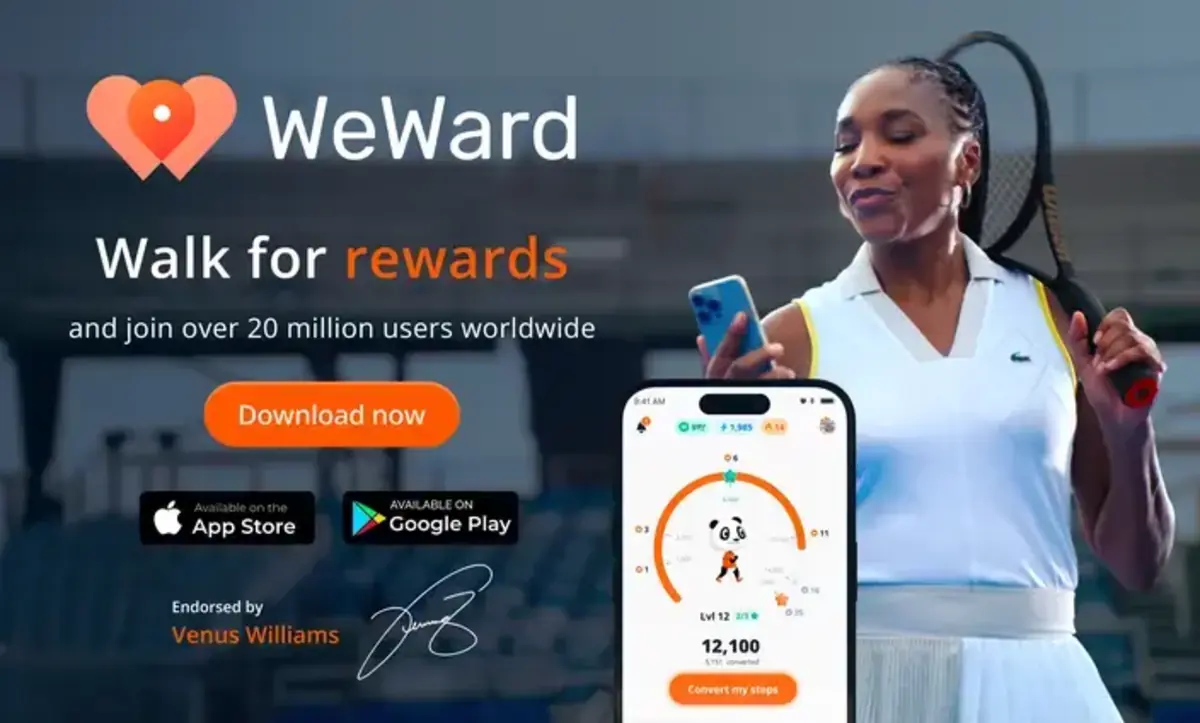 L'app française WeWard fait marcher Venus Williams