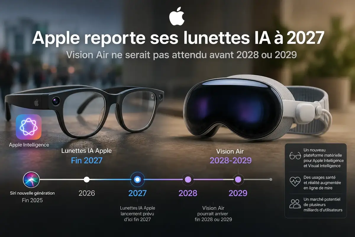 Pourquoi Apple reporte (encore) ses lunettes connectées