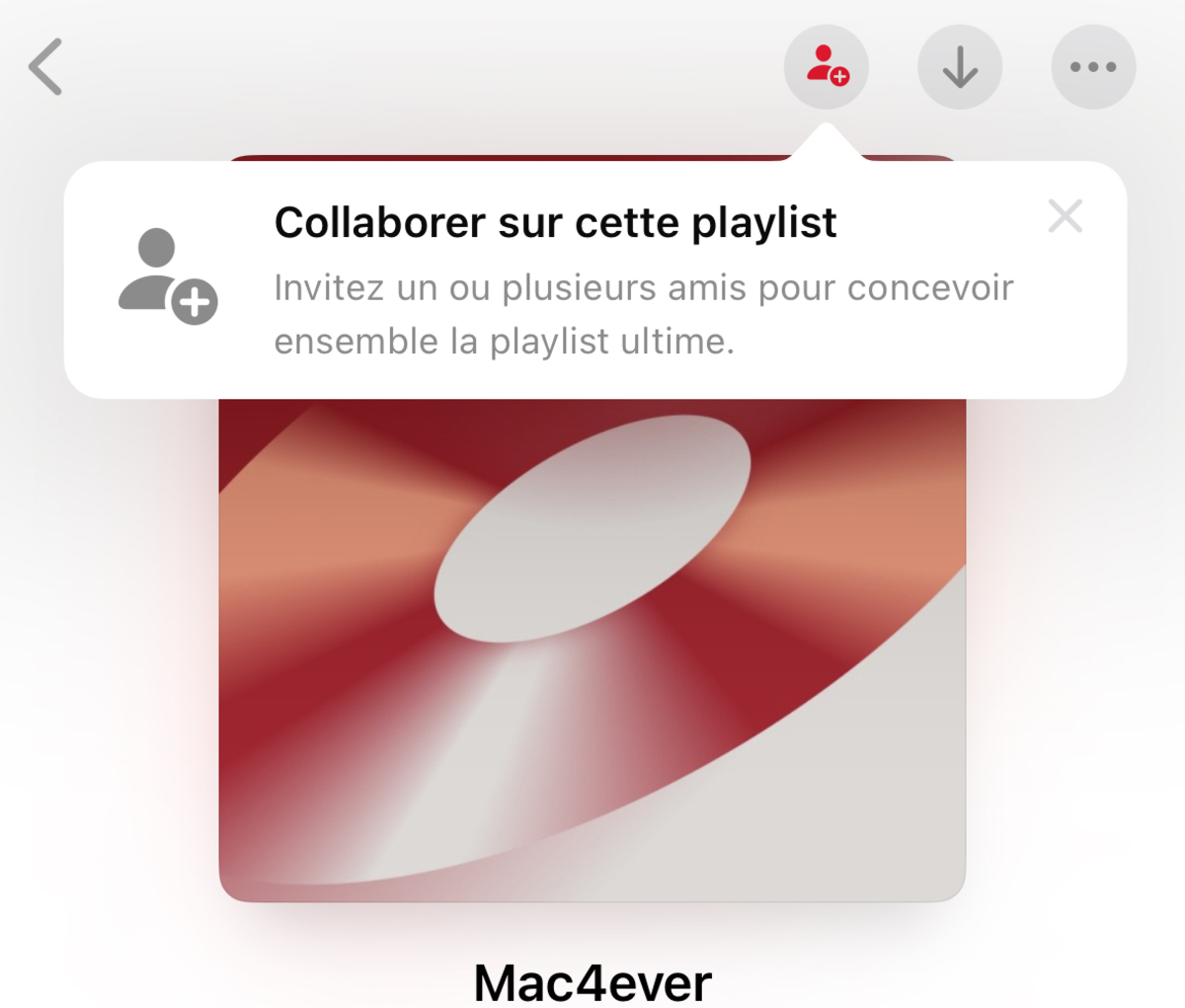 Comment ajouter un émoji à une playlist collaborative dans Apple Music