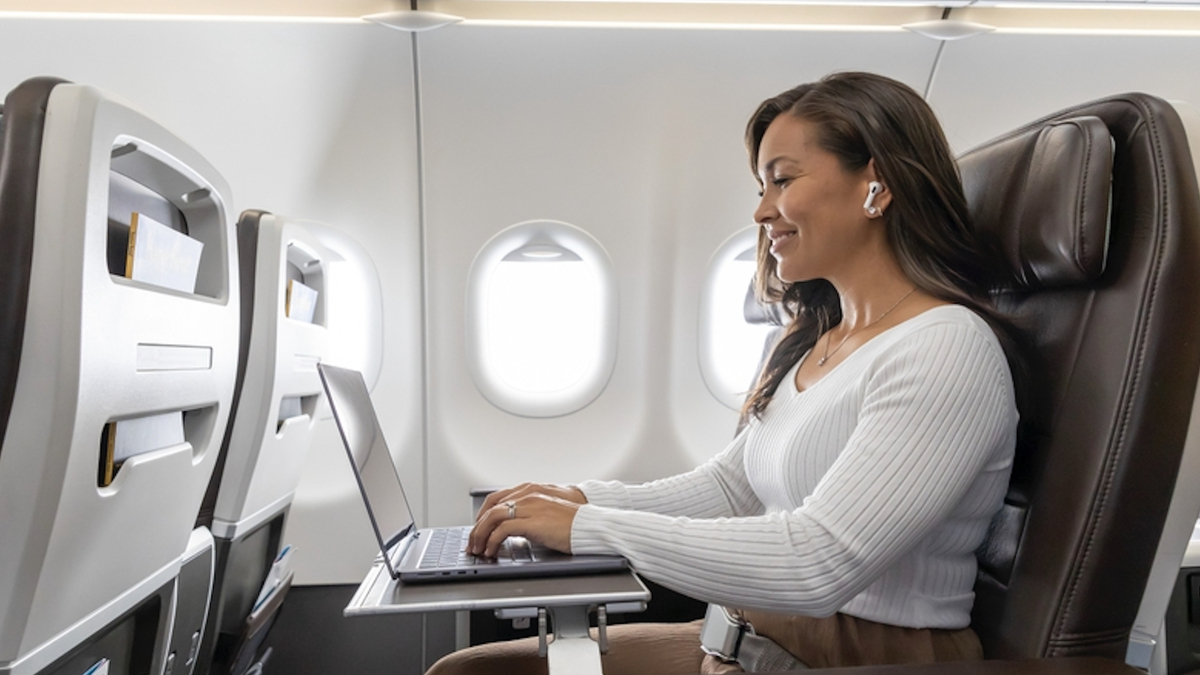 Le très haut débit gratuit dans l'avion grâce à Starlink