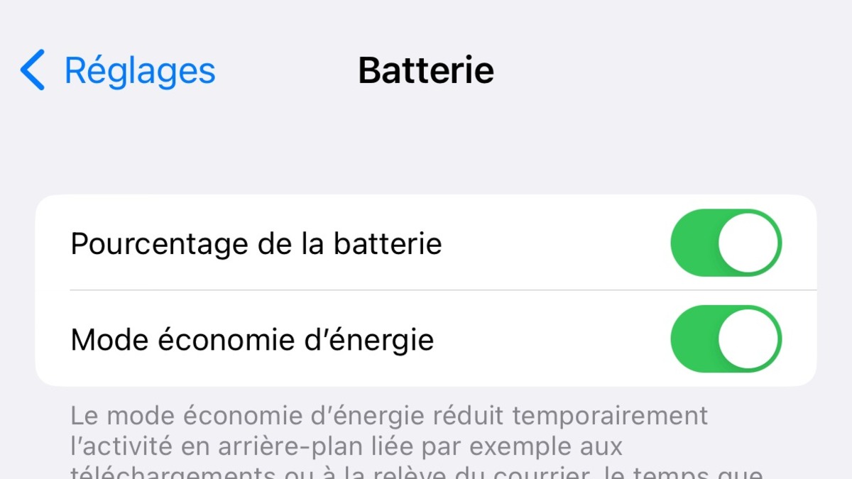 iOS 16.1 affiche le pourcentage de batterie des iPhone 13 Mini, 12 mini ...