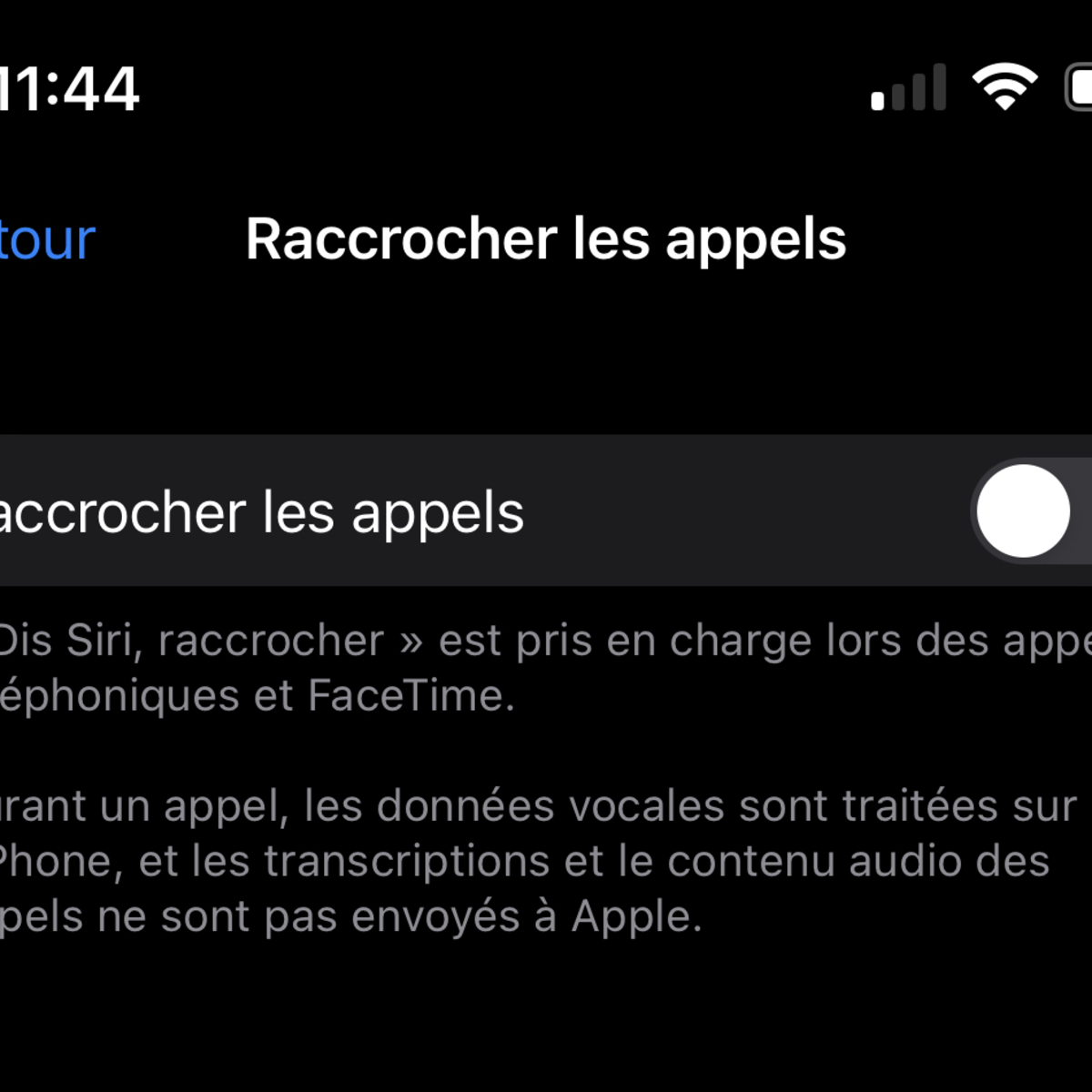 Comment raccrocher un appel téléphonique ou FaceTime avec Siri sous iOS 16