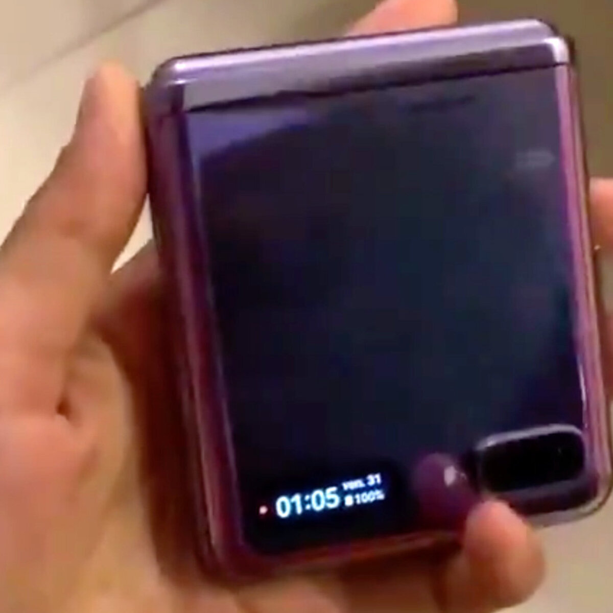 Une nouvelle vidéo du Galaxy Z Flip, le smartphone à clapet de Samsung