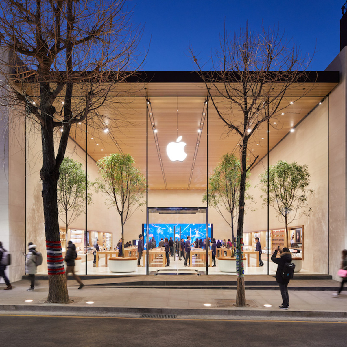 Apple présente en images sa première boutique de Séoul