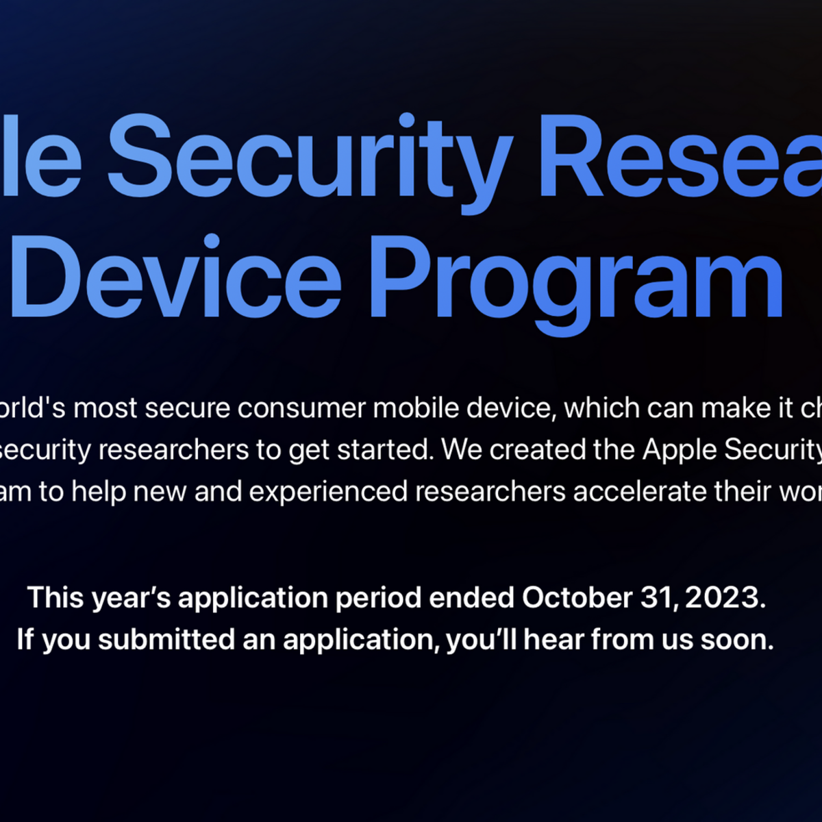 Un rare cliché de l'iPhone spécial pour les chercheurs en sécurité
