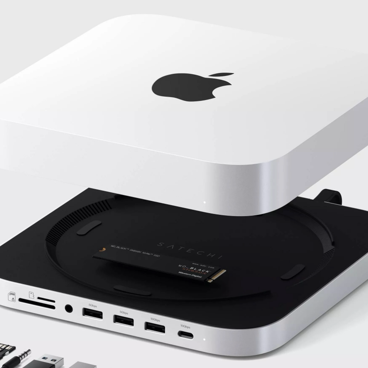 Satechi améliore son hub pour Mac mini avec un port M.2 NVMe