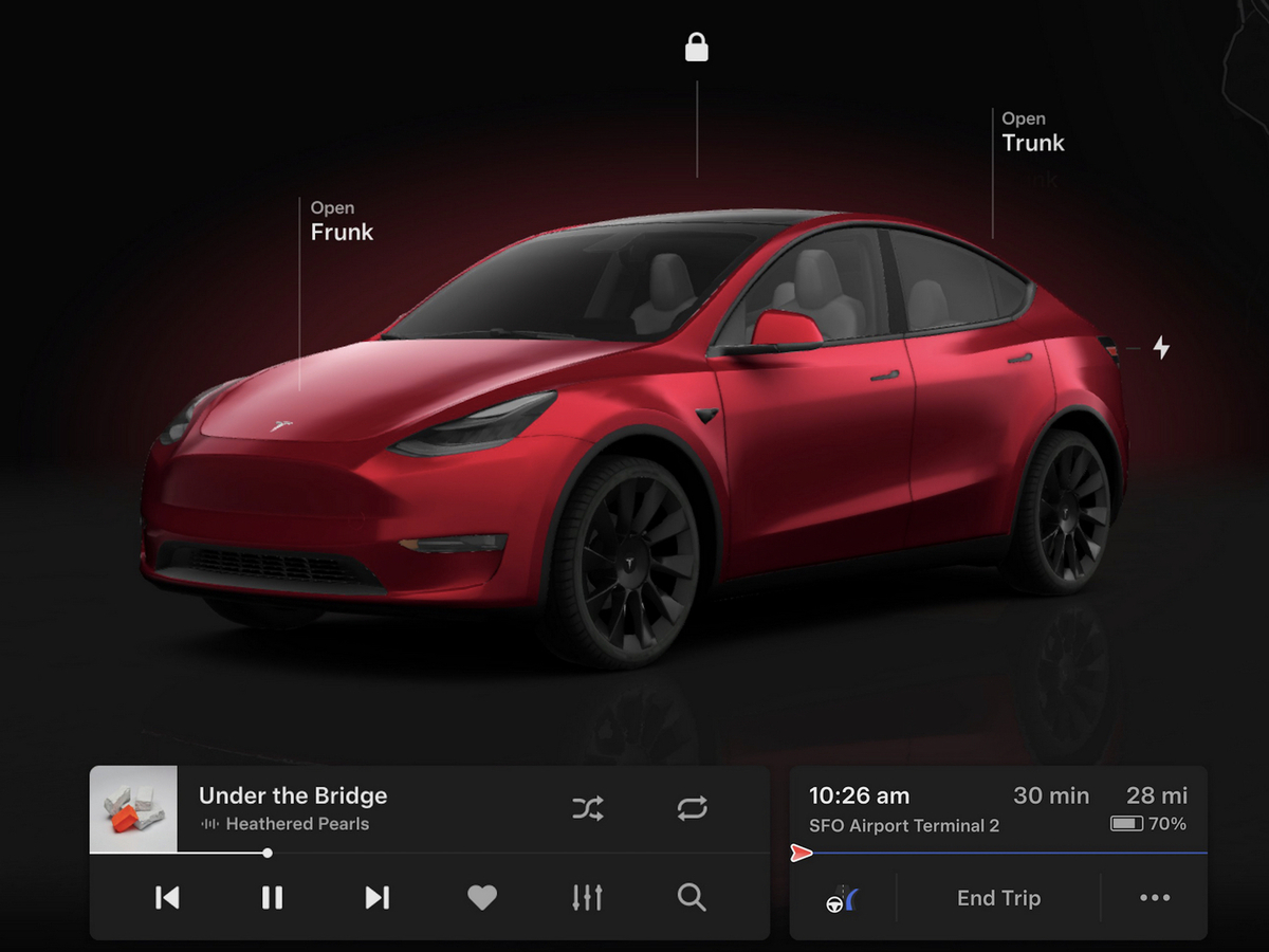 Tesla : une nouvelle interface logicielle et quelques fonctions inédites