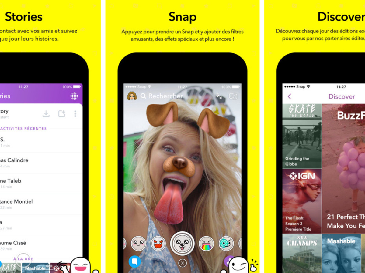 Snapchat : des Snaps de 60 secondes et des couleurs qui claquent ...