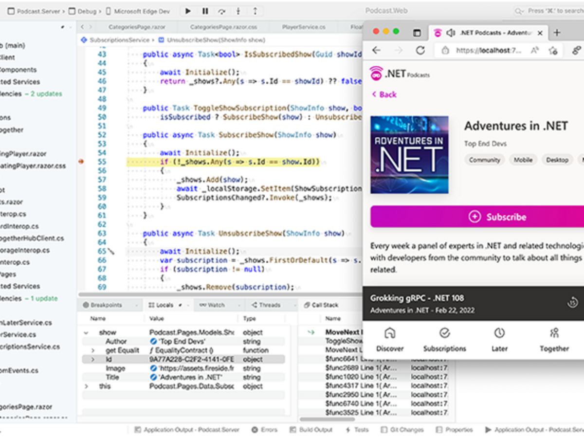.NET 7 et .NET MAUI dans Visual Studio 17.4 pour Mac (et une preview du 17.5)