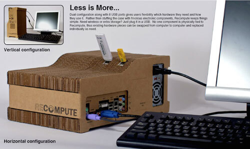 Un ordinateur en carton