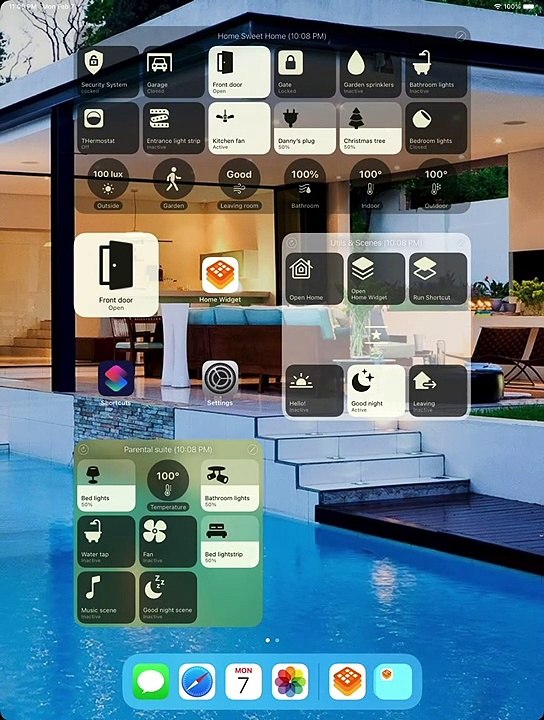 Home Widget sur iPad