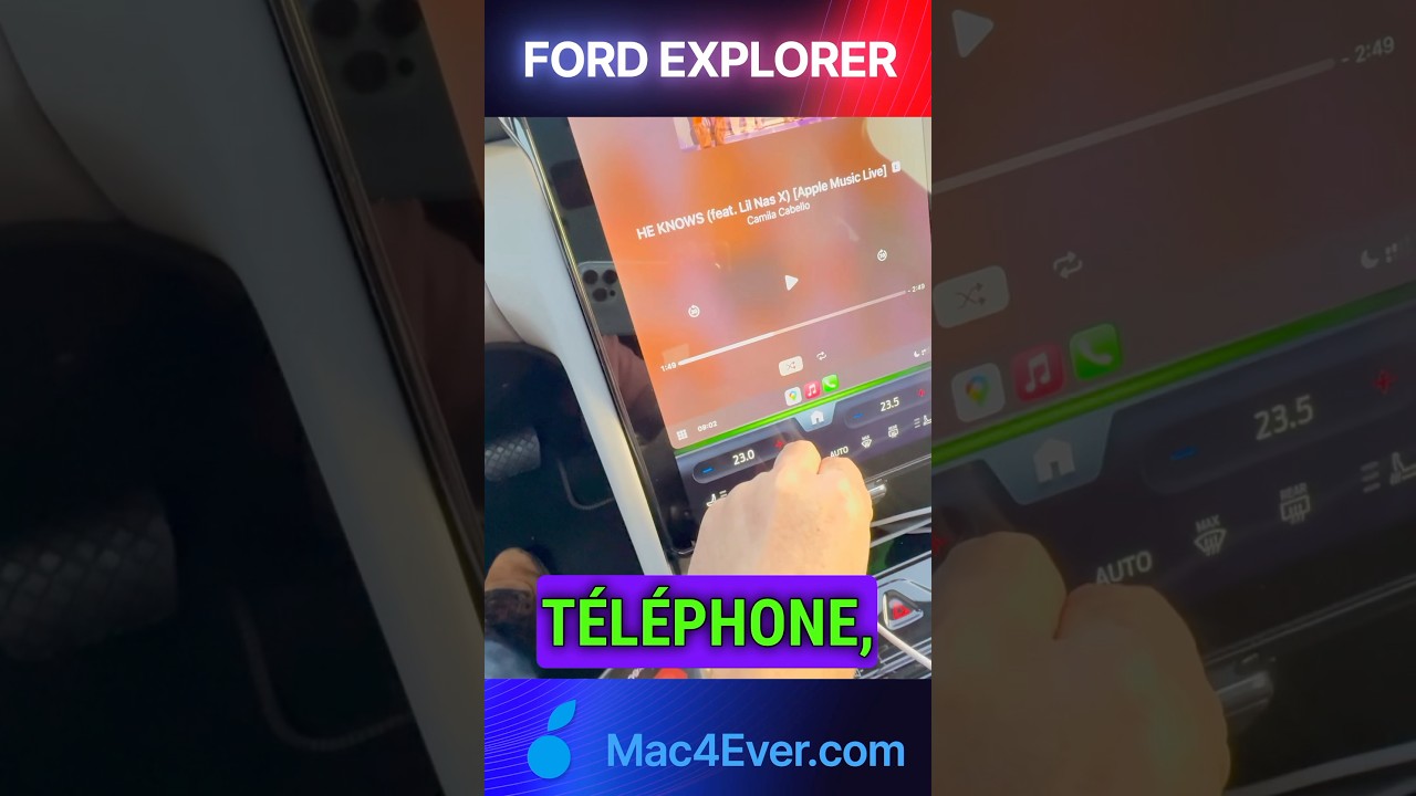 Ford Explorer un écran vertical pas très pratique #ford #fordexplorer # ...